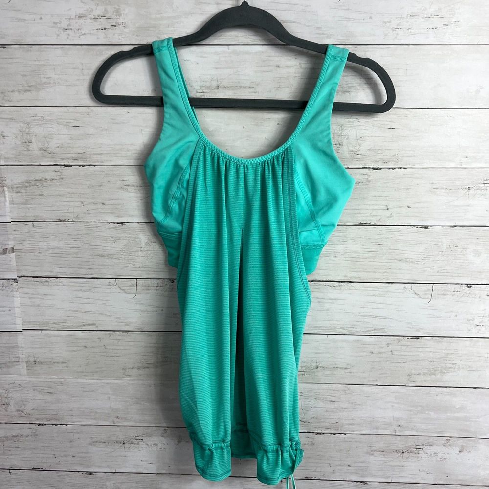 Lululemon Teal Built In Cinch Hem Tank - Gem